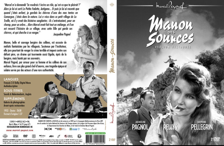 DVD and Blu-ray sets of "Manon des Sources" and "Ugolin" - Marcel Pagnol
